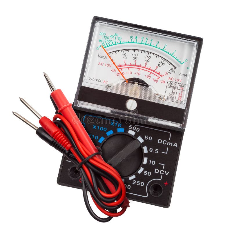Multimeter, Tester Isolated Stock Photo - Image of device, electrical ...