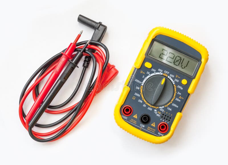 Digital multimeter stock image. Image of fault, electronics - 1829923