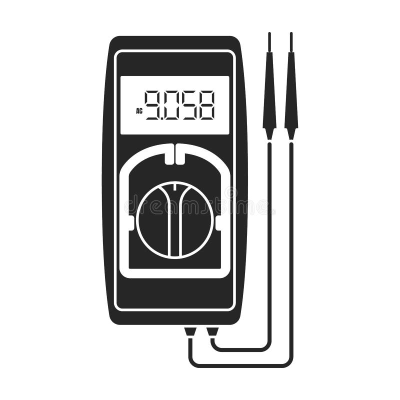 Multimeter Vector Cartoon Set Icon. Vector Illustration Voltmeter on ...