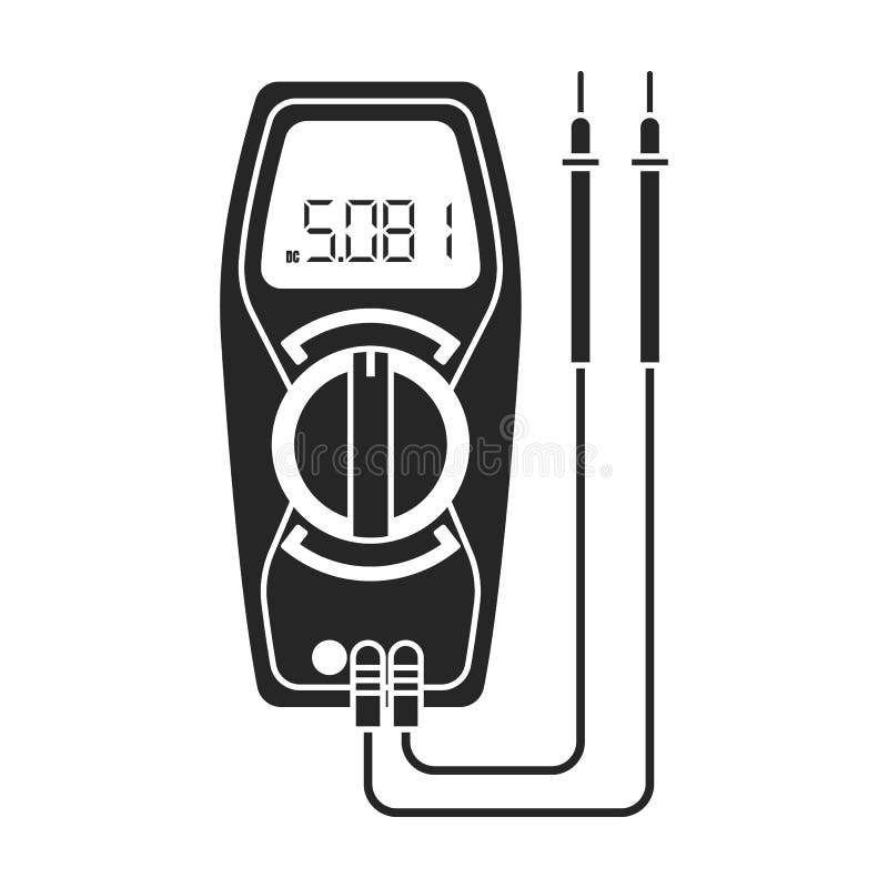 Multimeter Vector Icon.Cartoon Vector Icon Isolated on White Background ...