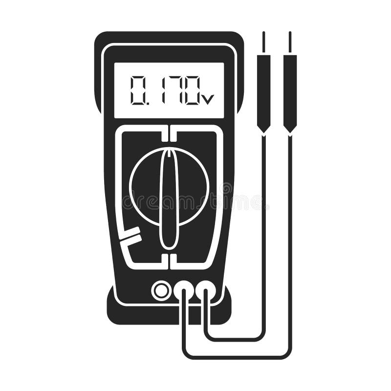 Multimeter Vector Icon.Cartoon Vector Icon Isolated on White Background ...