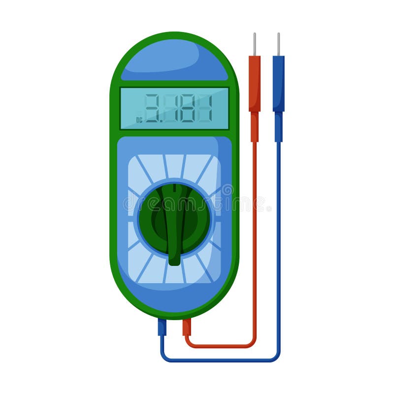 Multimeter Vector Icon.Cartoon Vector Icon Isolated on White Background ...