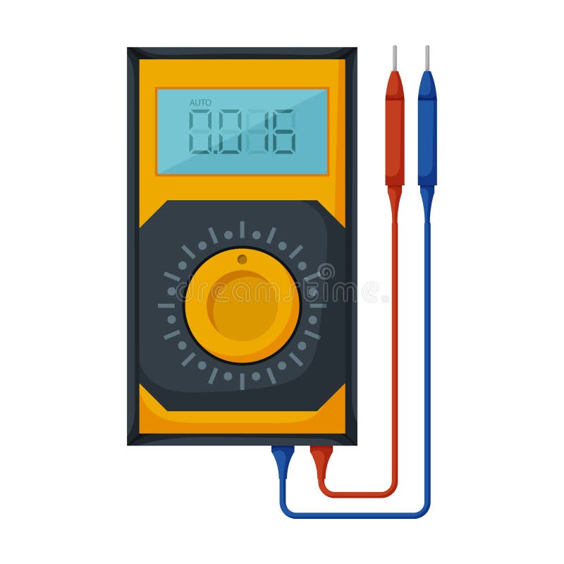 Multimeter Vector Icon.Cartoon Vector Icon Isolated on White Background ...