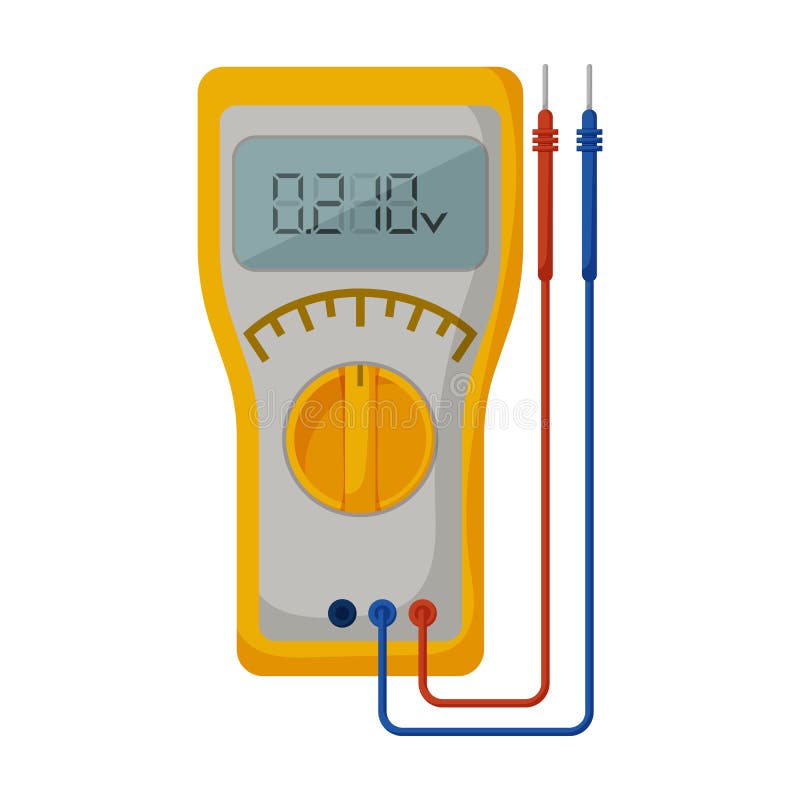 Multimeter Vector Icon.Cartoon Vector Icon Isolated on White Background ...