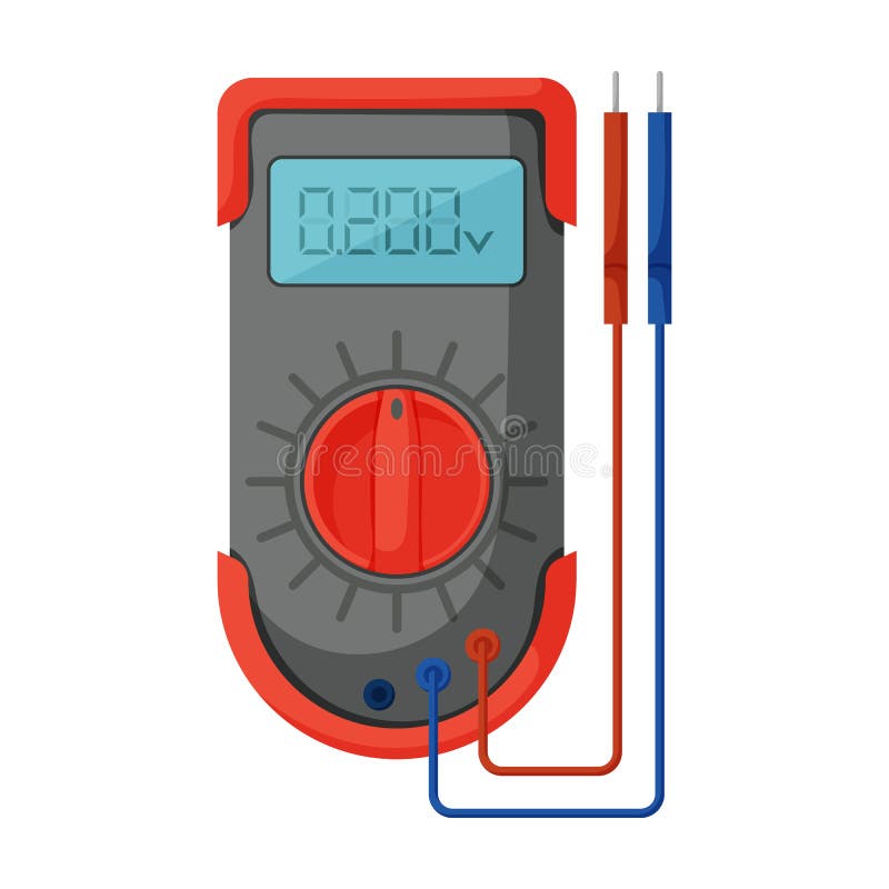 Multimeter Vector Icon.Cartoon Vector Icon Isolated on White Background ...