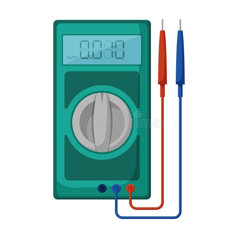 Multimeter Vector Icon.Cartoon Vector Icon Isolated on White Background ...