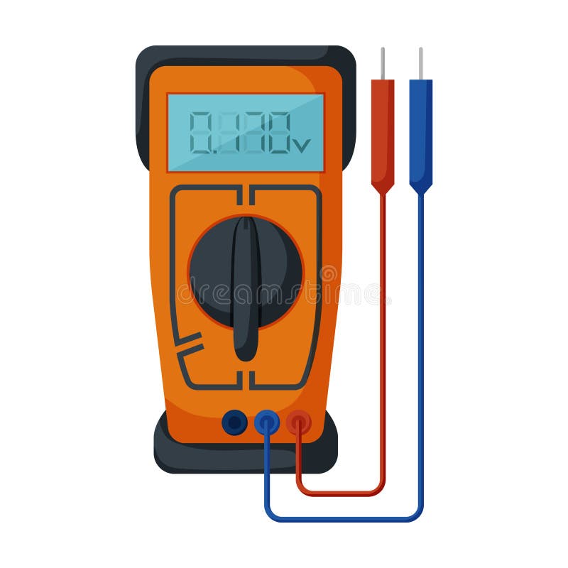 Multimeter Vector Icon.Cartoon Vector Icon Isolated on White Background ...
