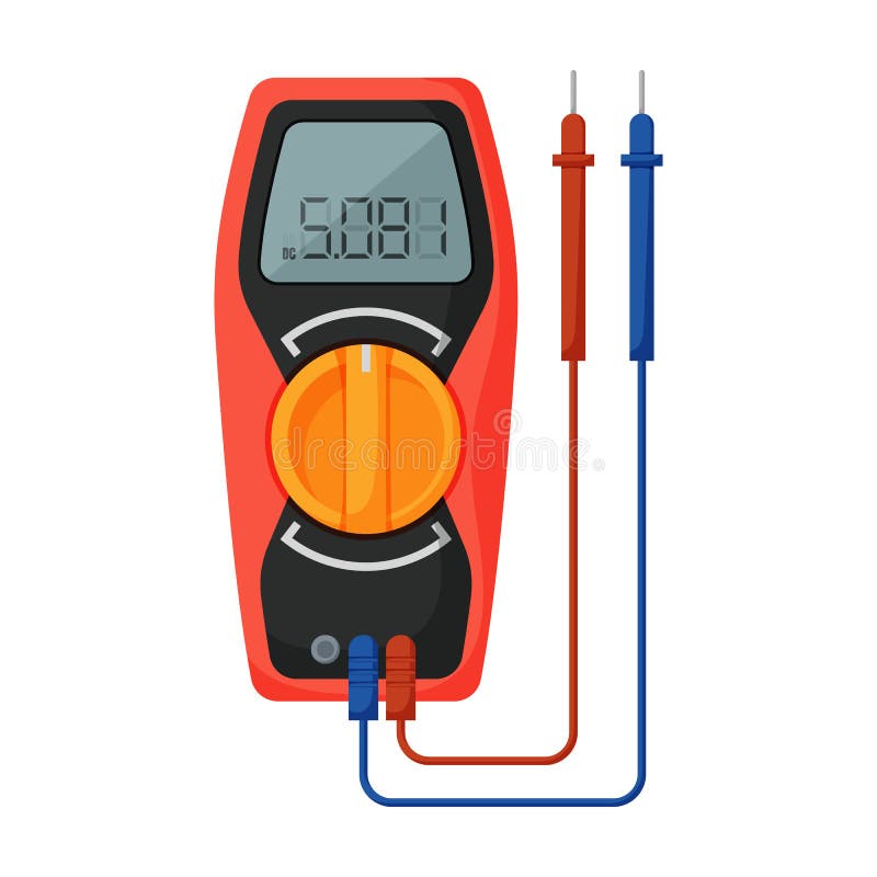 Multimeter Vector Icon.Cartoon Vector Icon Isolated on White Background ...