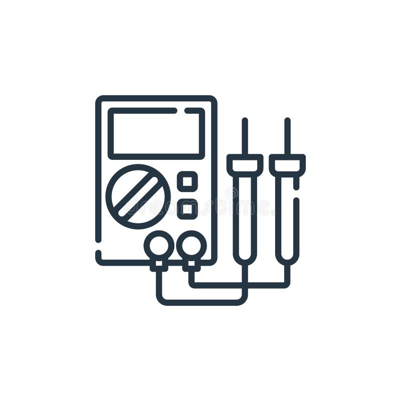 Multimeter Vector Cartoon Set Icon. Vector Illustration Voltmeter on ...