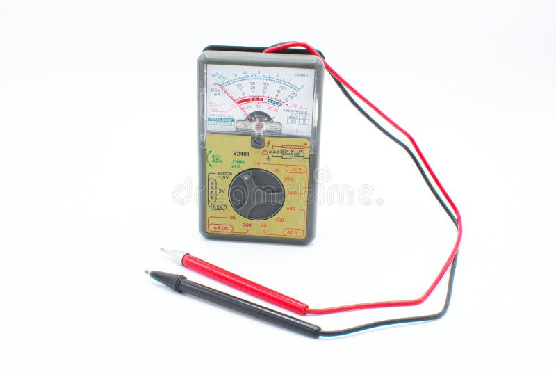 Multimeter Volt AC DC OHM Tester Meter Pocket Voltmeter with Red ...