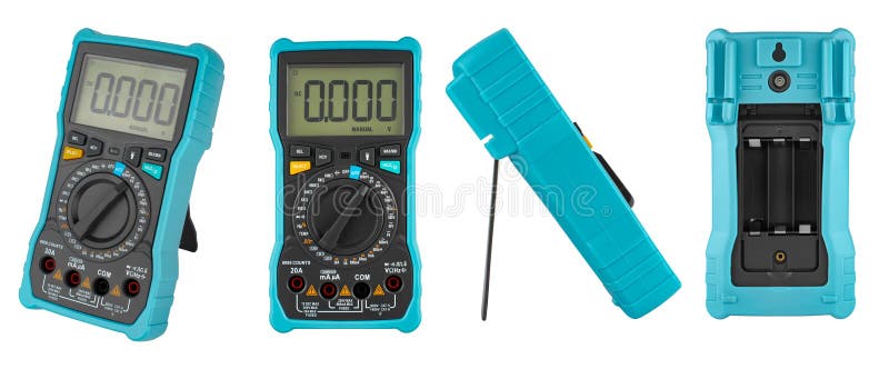 Multimeters, Measuring Instrument, on White Background in Insulation ...