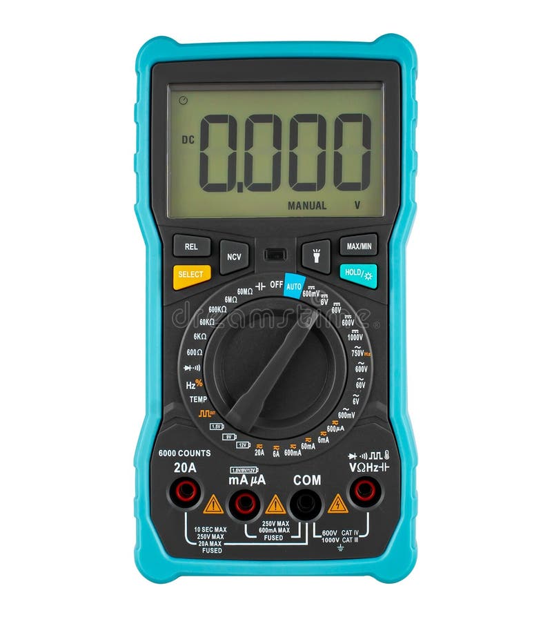 Multimeters, Measuring Instrument, on White Background in Insulation ...