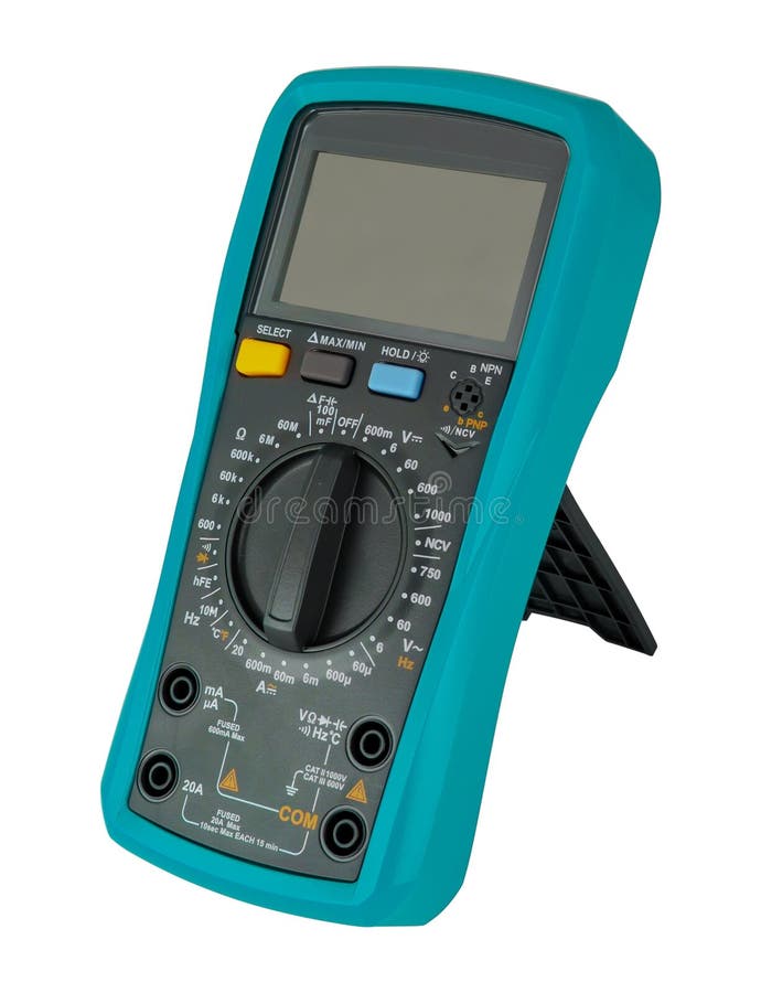 Multimeters, Measuring Instrument, on White Background in Insulation ...