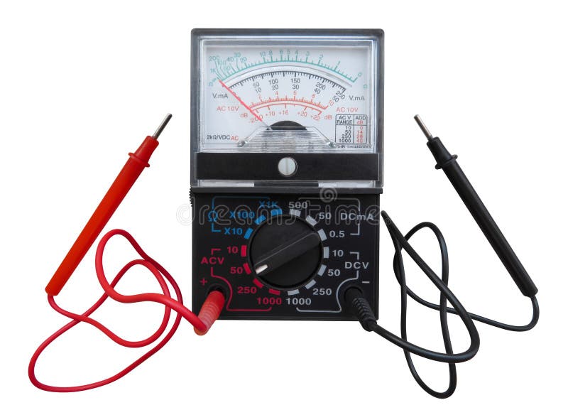 Multimetr Isolated on a White Stock Photo - Image of check, ammeter ...