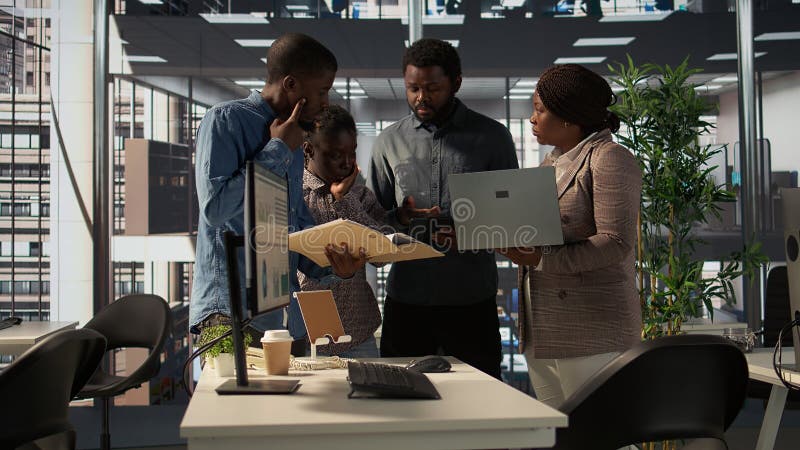 Multinational Company Workers Meet To Plan a Project Focused on Growth ...