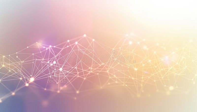 Multinational Enterprise Connectivity: Colored Node Connections Stock ...