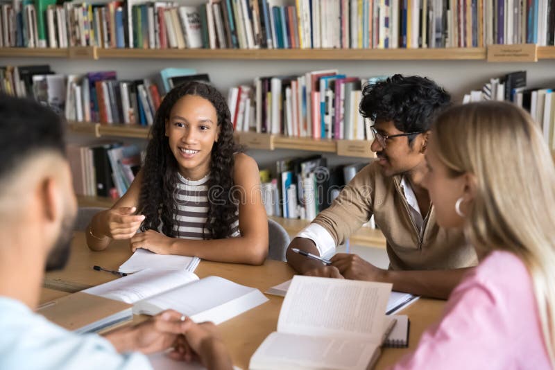 Multinational High School or University Students Engaged in Exam ...