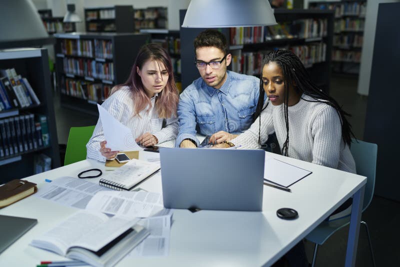 Multinational Team of Business School Students Stock Image - Image of ...