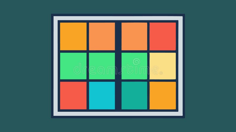 Multipane Window a Modern Multipane Window with Each Pane Displaying a ...