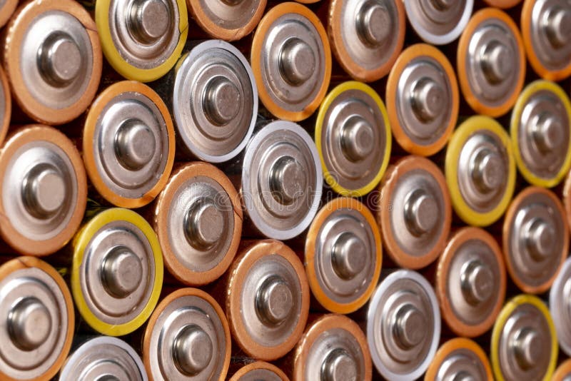 Multiple AA batteries stock photo. Image of energy, component - 174149744