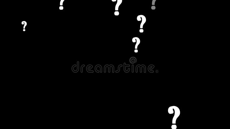 Multiple Animated Question Mark Rotating Stock Video - Video of ...