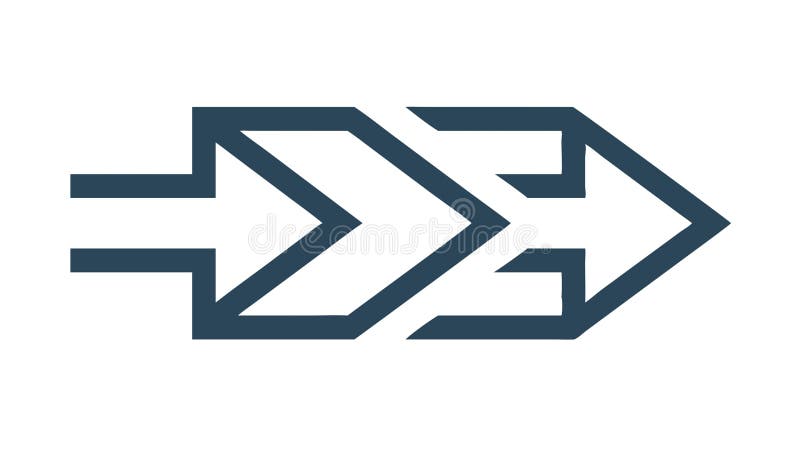 Multiple Arrows, Data Progression and Sequence Flow. Vector Design ...