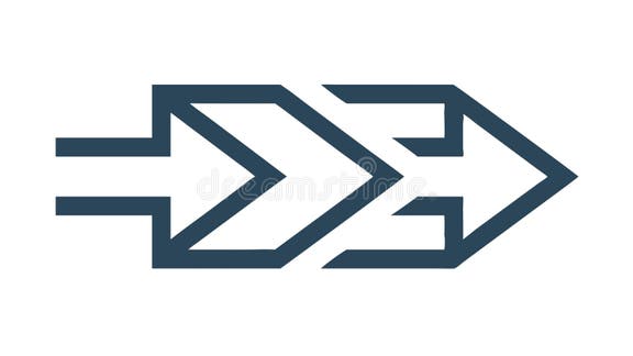 Multiple Arrows, Data Progression and Sequence Flow. Vector Design ...