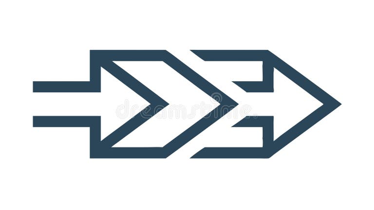 Multiple Arrows, Data Progression and Sequence Flow. Vector Design ...