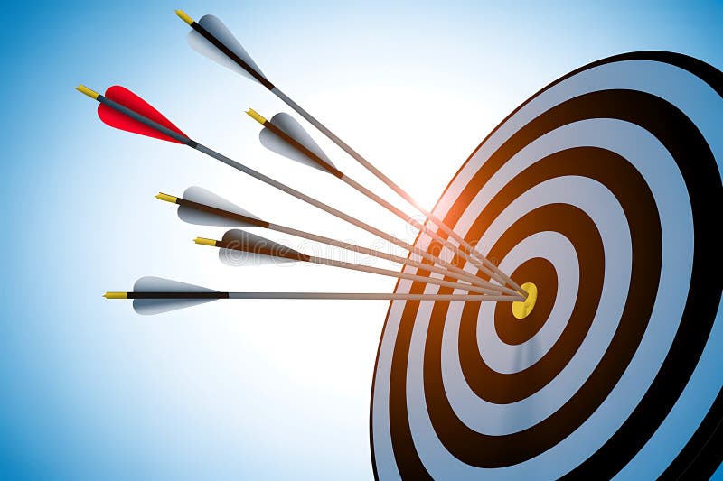 Target Multiple Arrow Stock Illustrations – 622 Target Multiple Arrow ...