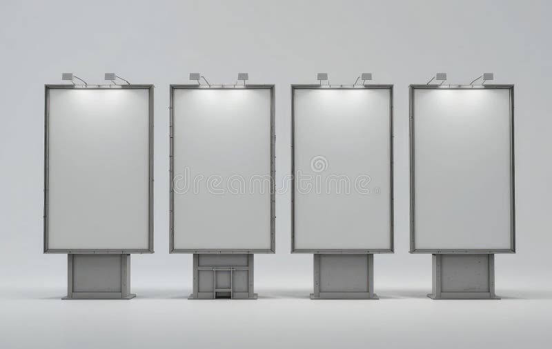 Multiple Blank Billboard Mockups for Outdoor Advertising Display and ...