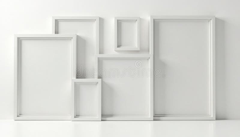 Multiple Blank Photos Frames Stock Vector - Illustration of frames ...