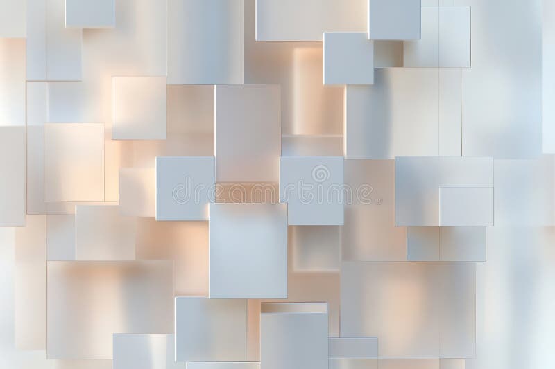 Multiple Blurred and Transparent Shapes Overlap To Create an Intricate ...