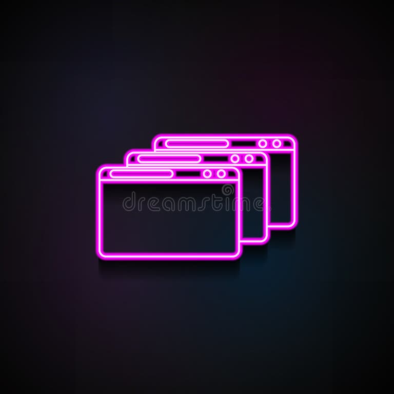 Multiple Browser Windows Icon. Element of Minimalistic Icons for Mobile ...