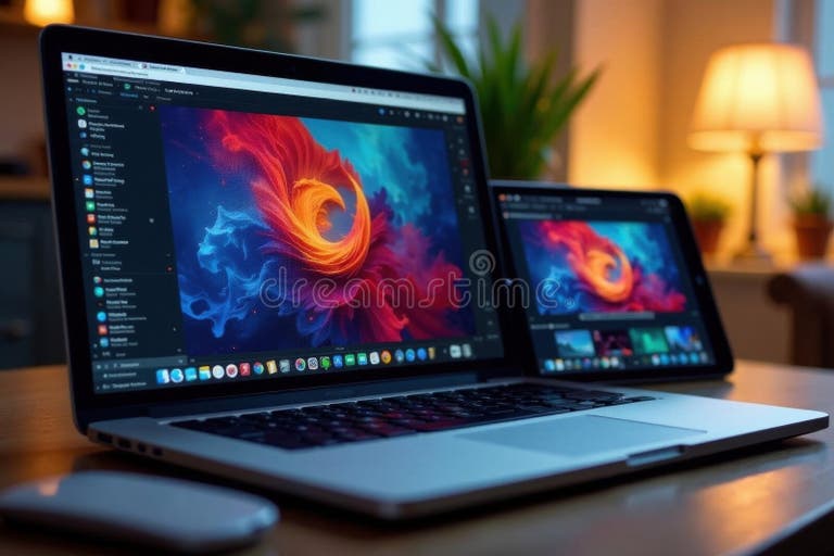 Multiple Browser Windows, Various Tabs Open on Laptop and Phone ...