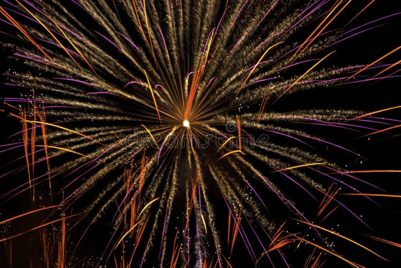 Multiple Bursts of Colorful Fireworks Stock Photo - Image of night ...