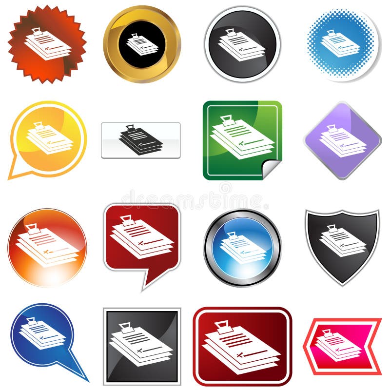 Multiple Buttons - Office Contracts Stock Vector - Illustration of ...