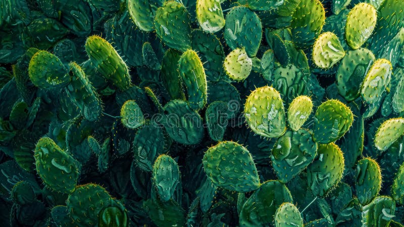 Multiple Cactus Texture. a Cluster of Cacti Revealing Nature S Textured ...