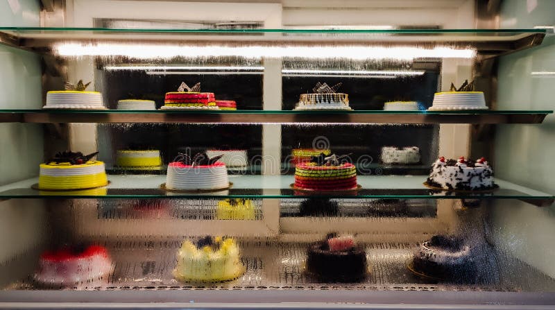 Multiple Cakes in Cake Shop Stock Image - Image of green, drink: 259083855