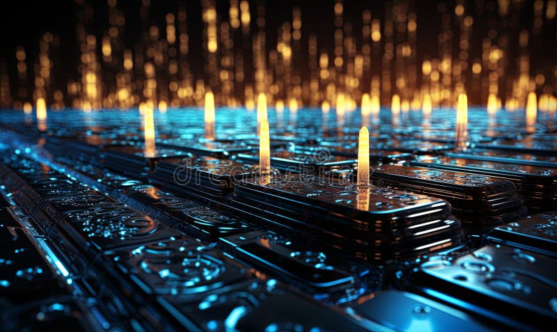 Rows of Lit Candles in a Dark Room Stock Photo - Image of rows, light ...