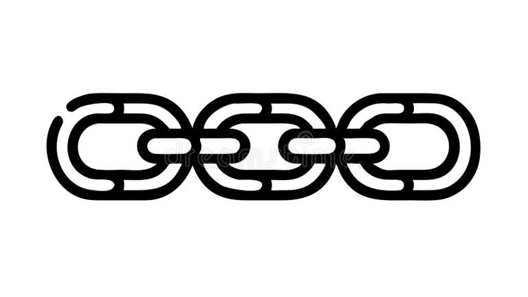 Multiple Chain Links Vector for Connection Interdependence, Vector ...