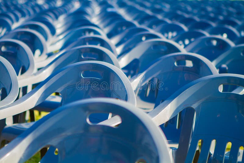 Multiple Chairs Outdoor, Many Chairs Stock Image - Image of bleachers ...