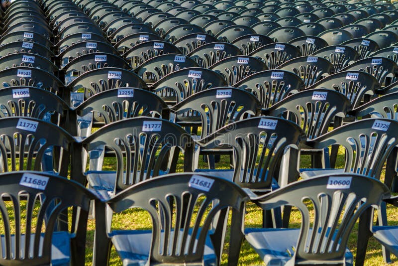 Multiple Chairs Outdoor, Many Chairs Stock Photo - Image of pattern ...