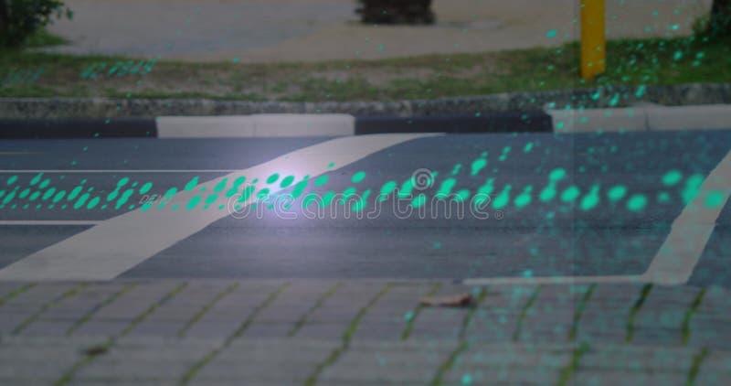 Multiple Changing Numbers and Data Processing Over Time-lapse of City ...