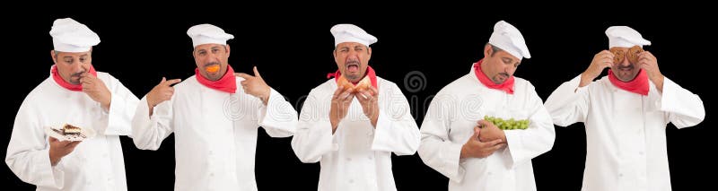 Chef Personalities stock image. Image of scarf, preparation - 53407407