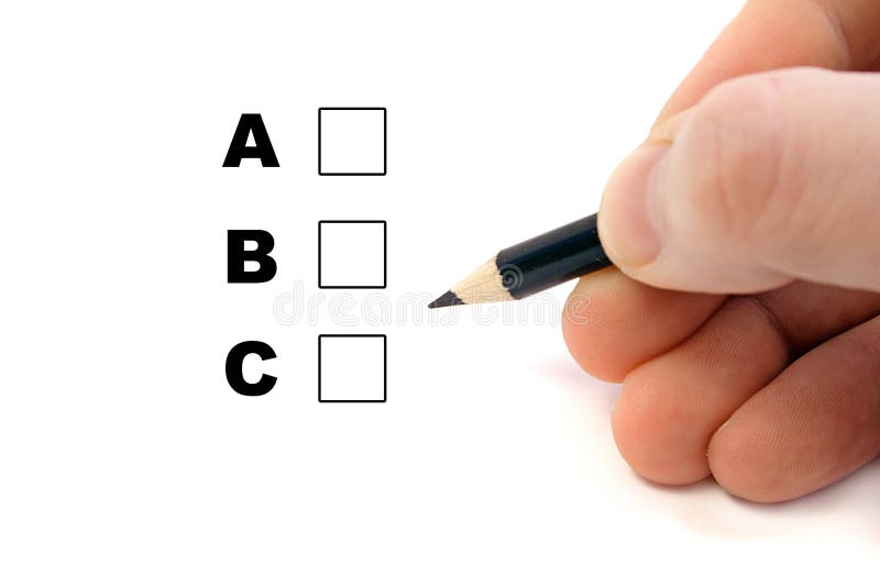 Multiple choice stock photo. Image of selection, test - 7299038