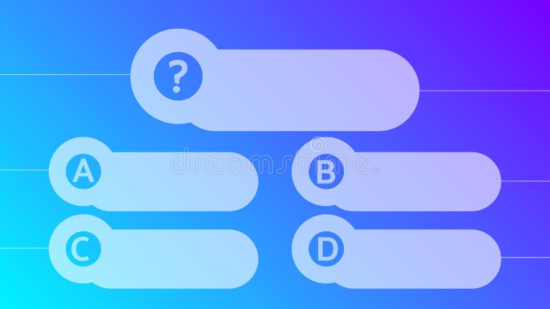 Multiple Choice Quiz Template Stock Vector - Illustration of check ...