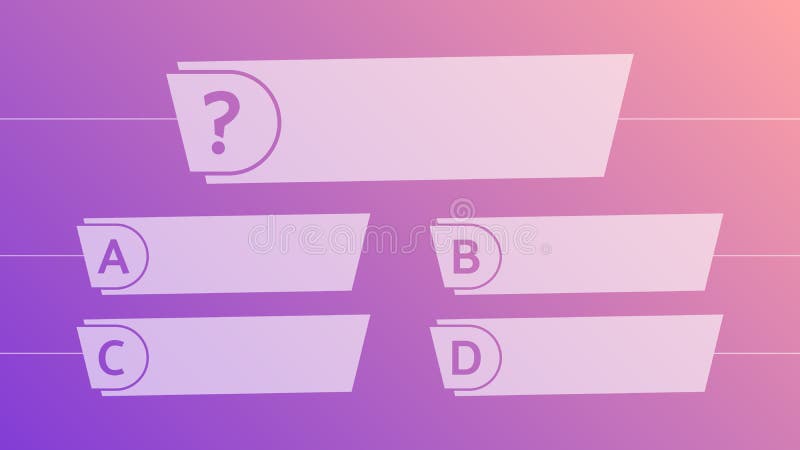 Multiple Choice Quiz Template Stock Vector - Illustration of background ...