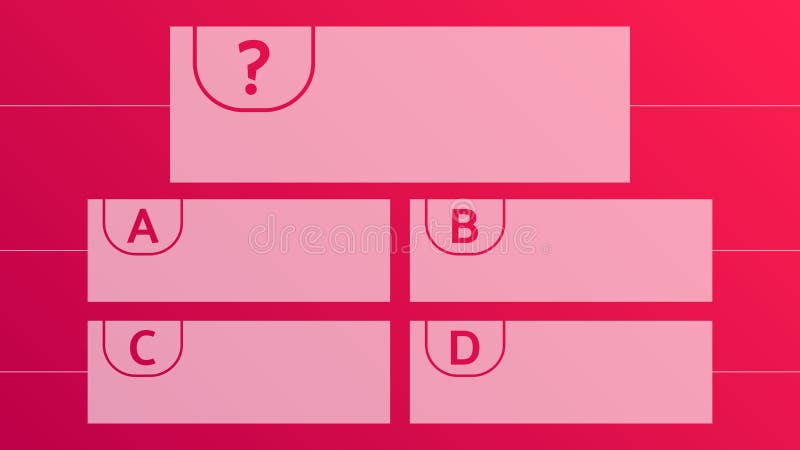 Multiple Choice Quiz Template Stock Vector - Illustration of ...
