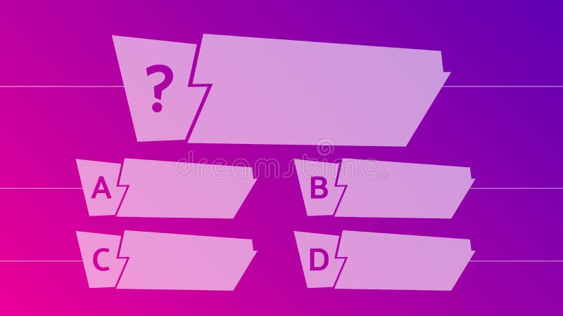 Multiple Choice Quiz Template Stock Vector - Illustration of challenge ...