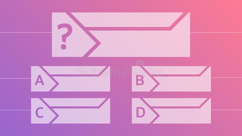 Multiple Choice Quiz Template Stock Vector - Illustration of guess ...